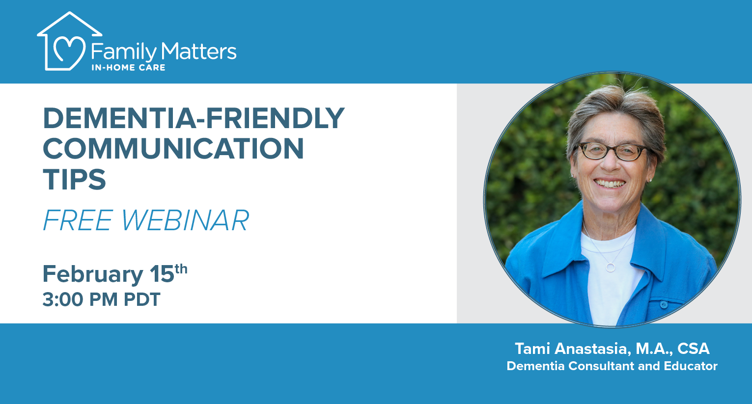 Free Webinar: Dementia-Friendly Communication Tips